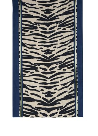 Beymen Kadın Lacivert Zebra Desenli Atkı EU