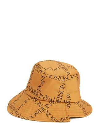 Jw Anderson Kadın Hardal Logo Baskılı Şapka Sarı 56 EU