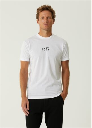 Dsquared2 Erkek Icon Beyaz Logo Baskılı T-shirt S EU Dsquared2 Erkek Icon Beyaz Logo Baskılı T-shirt S EU