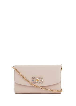 Dolce&Gabbana Kadın Altın Rengi Logo Detaylı Deri Omuz Çantası Pembe EU Dolce&Gabbana Kadın Altın Rengi Logo Detaylı Deri Omuz Çantası Pembe EU
