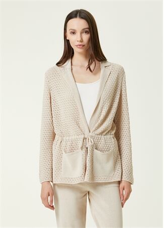 Knitss Kadın Flow Bej Dokulu Ceket M Eu Knitss Kadın Flow Bej Dokulu Ceket M Eu