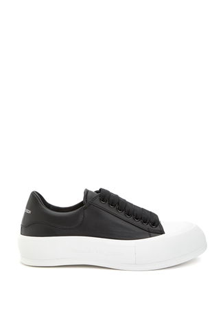 Alexander Mcqueen Kadın Siyah Beyaz Logolu Deri Sneaker 35 Eu Alexander Mcqueen Kadın Siyah Beyaz Logolu Deri Sneaker 35 Eu