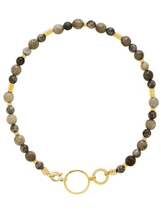 Nauu Kadın Gri Taşlı Kolye EU