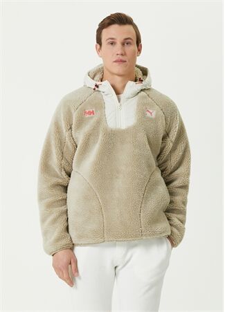 Puma Erkek X Helly Hansen Krem Kapüşonlu Ceket Bej L Eu
