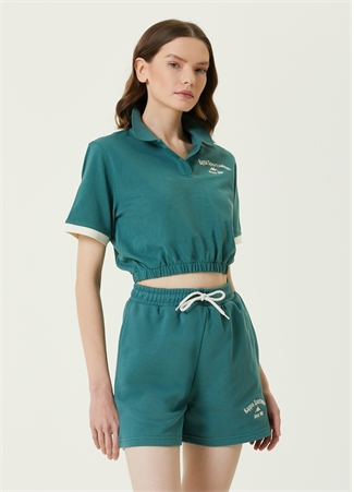 Kappa Kadın Authentic Vasiliss Yeşil Polo Yaka Crop T-shirt S Eu Kappa Kadın Authentic Vasiliss Yeşil Polo Yaka Crop T-shirt S Eu