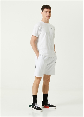Off-White Erkek Beyaz Logo Detaylı Bermuda S EU Off-White Erkek Beyaz Logo Detaylı Bermuda S EU