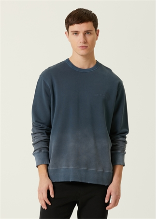 Qollanchi Erkek Misty Mavi Degradeli Sweatshirt S EU Qollanchi Erkek Misty Mavi Degradeli Sweatshirt S EU