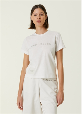 Marc Jacobs (The) Kadın Ekru Bisiklet Yaka Logolu T-shirt Bej XS EU Marc Jacobs (The) Kadın Ekru Bisiklet Yaka Logolu T-shirt Bej XS EU