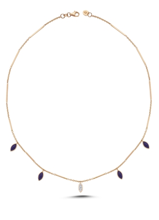 Melis Göral Kadın Deep Sea Lapis Markiz Altın Rengi Kolye EU Melis Göral Kadın Deep Sea Lapis Markiz Altın Rengi Kolye EU