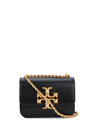 Tory Burch Kadın Siyah Logo Detaylı Deri Çanta EU Tory Burch Kadın Siyah Logo Detaylı Deri Çanta EU