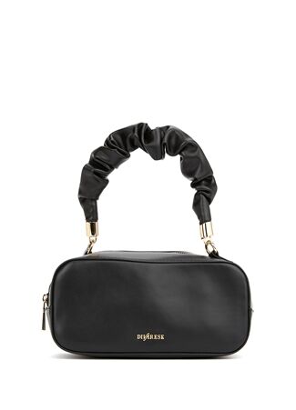 Divarese Kadın Siyah Logolu El Çantası Eu Divarese Kadın Siyah Logolu El Çantası Eu