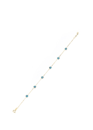 Collection Kadın Nazar Boncuklu Altın Rengi Bileklik EU Collection Kadın Nazar Boncuklu Altın Rengi Bileklik EU