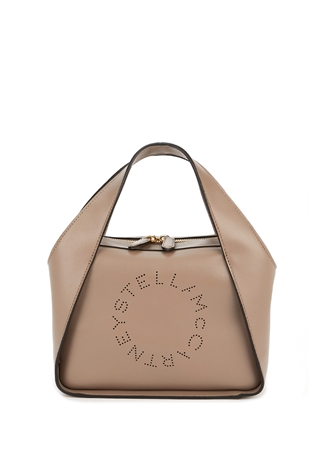 Stella McCartney Kadın Vizon Logolu Omuz Çantası Bej EU Stella McCartney Kadın Vizon Logolu Omuz Çantası Bej EU