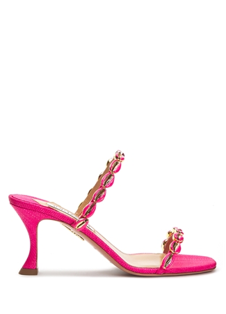 Aquazzura Kadın Şeftali Deniz Kabuğu Detaylı Topuklu Sandalet Pembe 39.5 Eu Aquazzura Kadın Şeftali Deniz Kabuğu Detaylı Topuklu Sandalet Pembe 39.5 Eu
