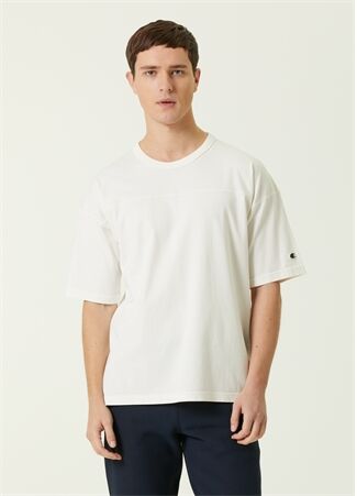 Champion Erkek Ekru Logolu T-shirt Beyaz S EU Champion Erkek Ekru Logolu T-shirt Beyaz S EU