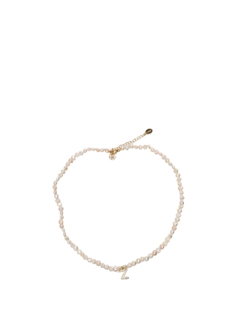 Linya Jewellery Kadın Mono Kum İncili Z Harf Detaylı Gümüş Rengi Kolye Altın EU Linya Jewellery Kadın Mono Kum İncili Z Harf Detaylı Gümüş Rengi Kolye Altın EU