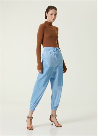 Stella McCartney Kadın Kara Mavi Patchwork Detaylı Pantolon 40 IT Stella McCartney Kadın Kara Mavi Patchwork Detaylı Pantolon 40 IT