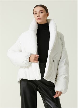 Bacon Kadın Dada Petit Beyaz Kuşaklı Puff Mont S EU Bacon Kadın Dada Petit Beyaz Kuşaklı Puff Mont S EU