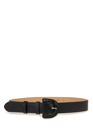 Network Kadın Siyah Deri Kemer 75 EU