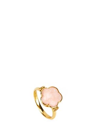 Collection Kadın Çiçek Formlu Altın Rengi Yüzük EU