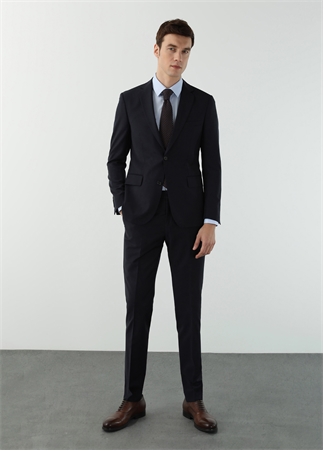 Network Erkek Slim Fit Drop 6 Lacivert Yün Takım Elbise 48-6N EU Network Erkek Slim Fit Drop 6 Lacivert Yün Takım Elbise 48-6N EU