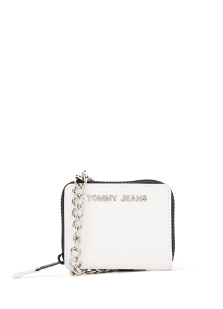 Tommy Hilfiger Kadın Beyaz Zincir Askılı Cüzdan EU