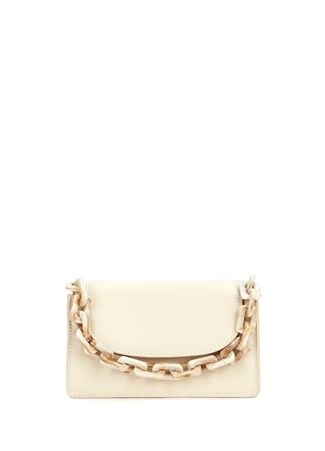 Beymen Club Kadın Krem Logolu Omuz Çantası Bej EU