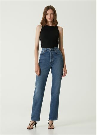 Toteme Kadın Mavi Yüksek Bel Jean Pantolon 26 US Toteme Kadın Mavi Yüksek Bel Jean Pantolon 26 US