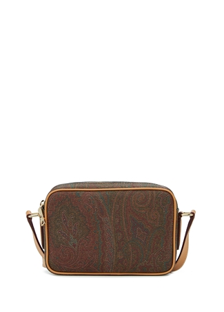 Etro Kadın Kahverengi Şal Desenli Çapraz Çanta EU