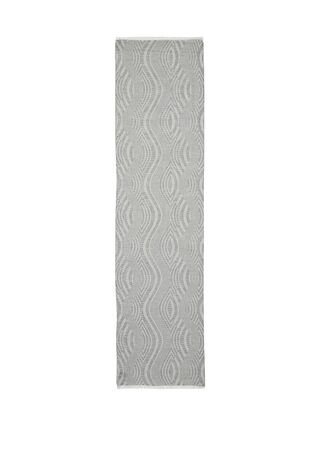 Palzileri Lab Erkek Gri Desenli Atkı Siyah EU