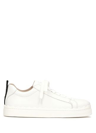 Chloe Kadın Lauren Beyaz Deri Sneaker 36 EU Chloe Kadın Lauren Beyaz Deri Sneaker 36 EU