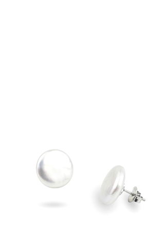 Lulu Jewelery Kadın Connie Pearl Silver Gümüş Rengi Küpe Gri EU Lulu Jewelery Kadın Connie Pearl Silver Gümüş Rengi Küpe Gri EU