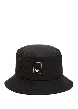 Emporio Armani Erkek Siyah Logolu Şapka S/M EU
