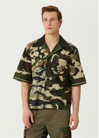 Dolce&gabbana Erkek Haki Kamuflaj Desenli Cepli Gömlek 37 It Dolce&gabbana Erkek Haki Kamuflaj Desenli Cepli Gömlek 37 It