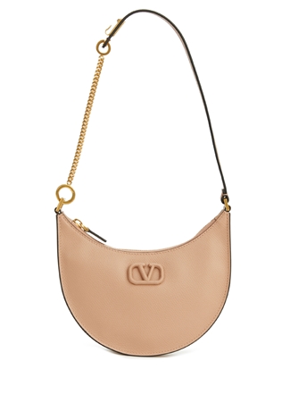 Valentino Garavani Kadın Altın Rengi Logo Detaylı Deri Çanta Pembe EU Valentino Garavani Kadın Altın Rengi Logo Detaylı Deri Çanta Pembe EU