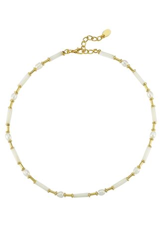 Berrin Özkan Kadın Cloudy İncili Beyaz Boncuklu Kolye EU Berrin Özkan Kadın Cloudy İncili Beyaz Boncuklu Kolye EU