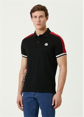 Moncler Erkek POLO YAKA Siyah S EU