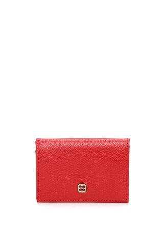 Beymen Hediye Kadın Vatos Kırmızı Dokulu Deri Kartlık EU