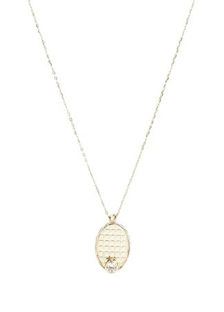 Collection-Alper Tunçoku Kadın Petek Formlu Altın Rengi Kolye EU