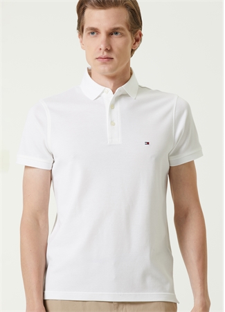 Tommy Hilfiger Erkek 985 Slim Fit Polo Yaka Organik Pamuk T-shirt Beyaz S EU Tommy Hilfiger Erkek 985 Slim Fit Polo Yaka Organik Pamuk T-shirt Beyaz S EU