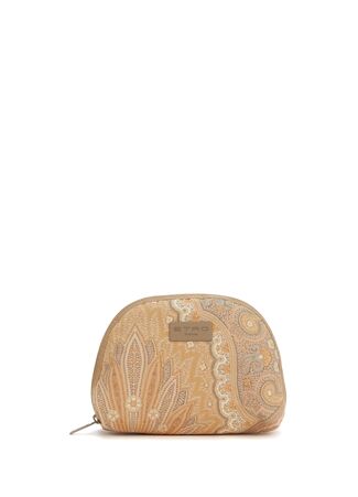 Etro Kadın Bej Etnik Desenli Makyaj Çantası EU