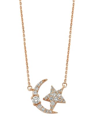 Bee Goddess Kadın Venus Pırlantalı Altın Rengi Kolye Pembe EU Bee Goddess Kadın Venus Pırlantalı Altın Rengi Kolye Pembe EU