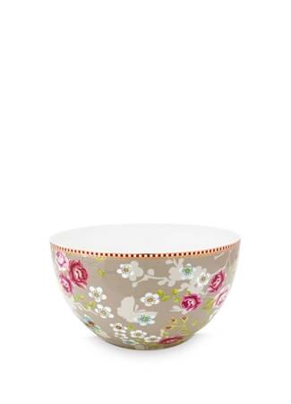 Pip Studio Bej Gül Desenli Porselen Kase Haki