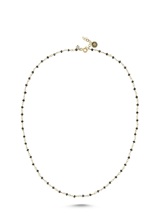 Emre Osmanlar Kadın Altın Rengi Kolye Siyah EU Emre Osmanlar Kadın Altın Rengi Kolye Siyah EU