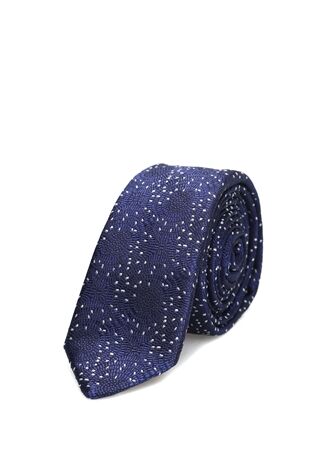 Palzileri Lab Erkek Lacivert Desenli Kravat Mavi EU