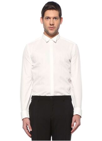 Palzileri Lab Erkek Ekru Ata Yaka Gömlek Bej 42 IT