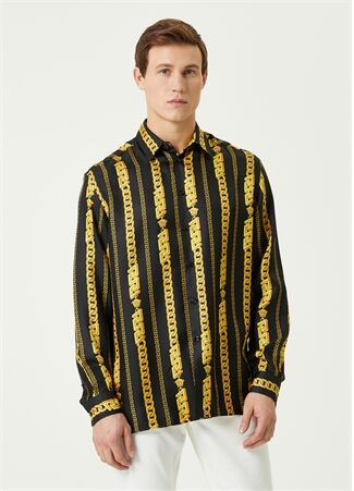 Versace Erkek GÖMLEK Siyah 46 IT