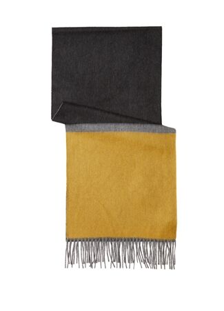 Begg&Co Erkek Sarı Gri Kaşmir Atkı EU Begg&Co Erkek Sarı Gri Kaşmir Atkı EU