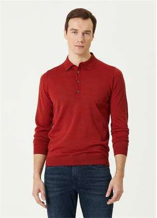 Hemington Erkek Warren Turuncu Polo Yaka Merino Kazak S EU Hemington Erkek Warren Turuncu Polo Yaka Merino Kazak S EU