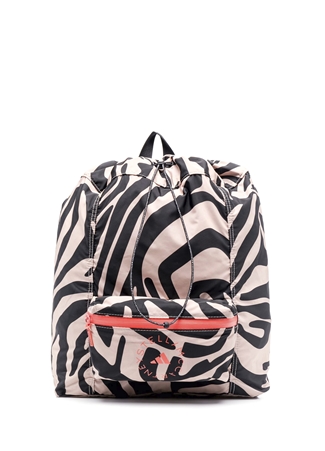 adidas Kadın Pembe Siyah Zebra Desenli Sırt Çantası EU